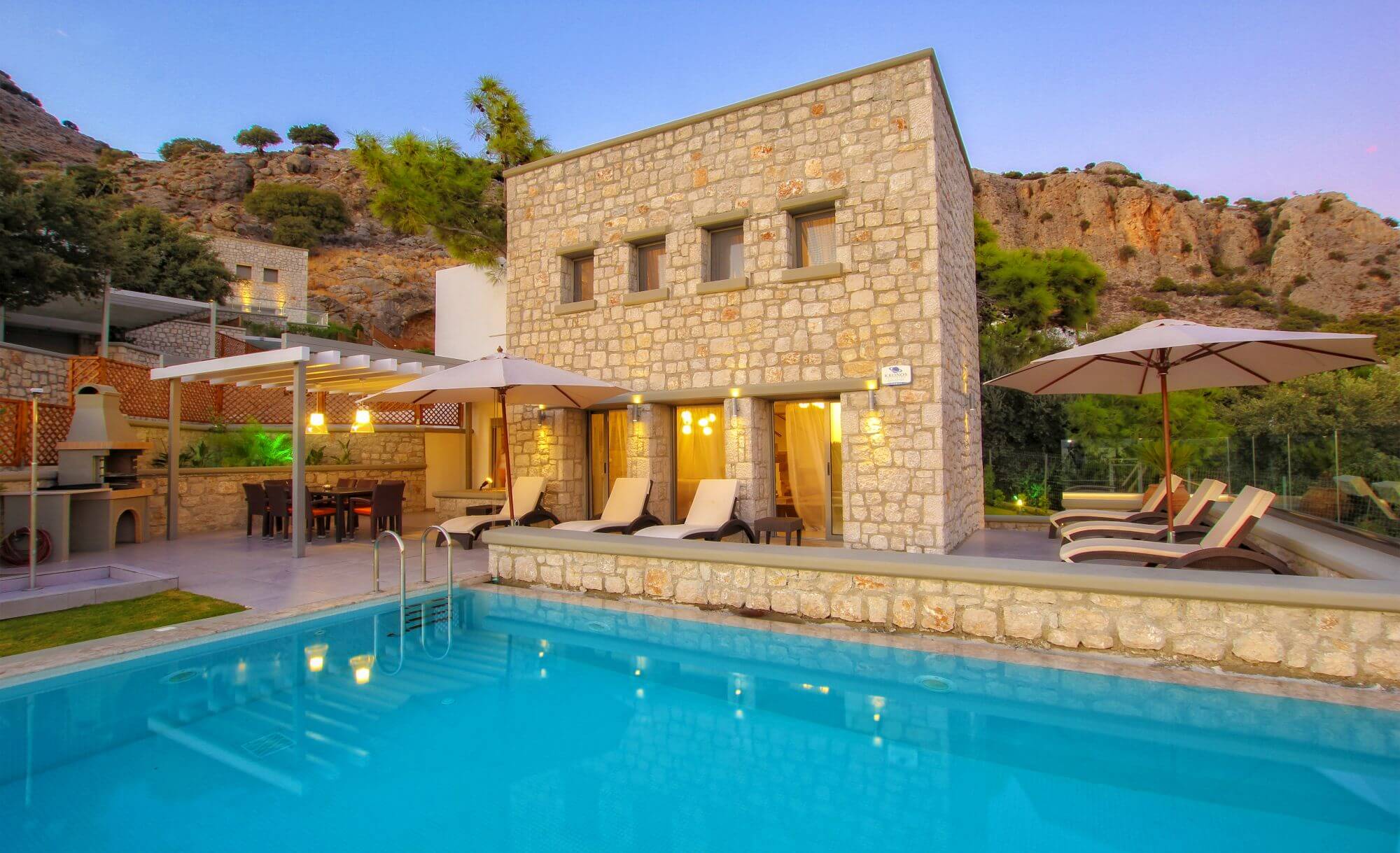 Villa auf Rhodos mit privatem Pool in Strandnähe buchen - VILLTRAVEL ...