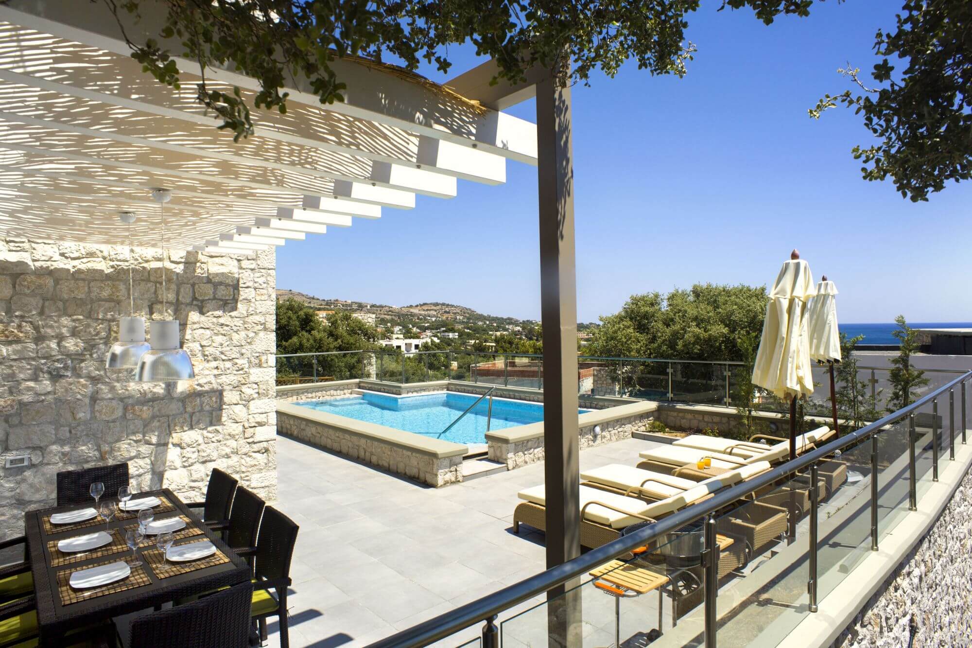 Villa auf Rhodos mit privatem Pool in Strandnähe buchen - VILLTRAVEL ...